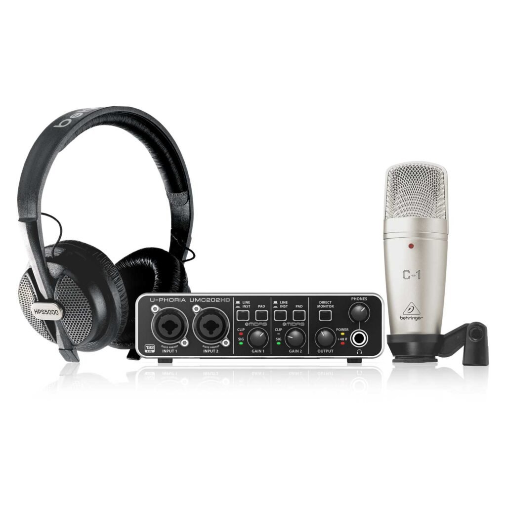 Behringer U-PHORIA STUDIO PRO Recording Bundle | Musibell